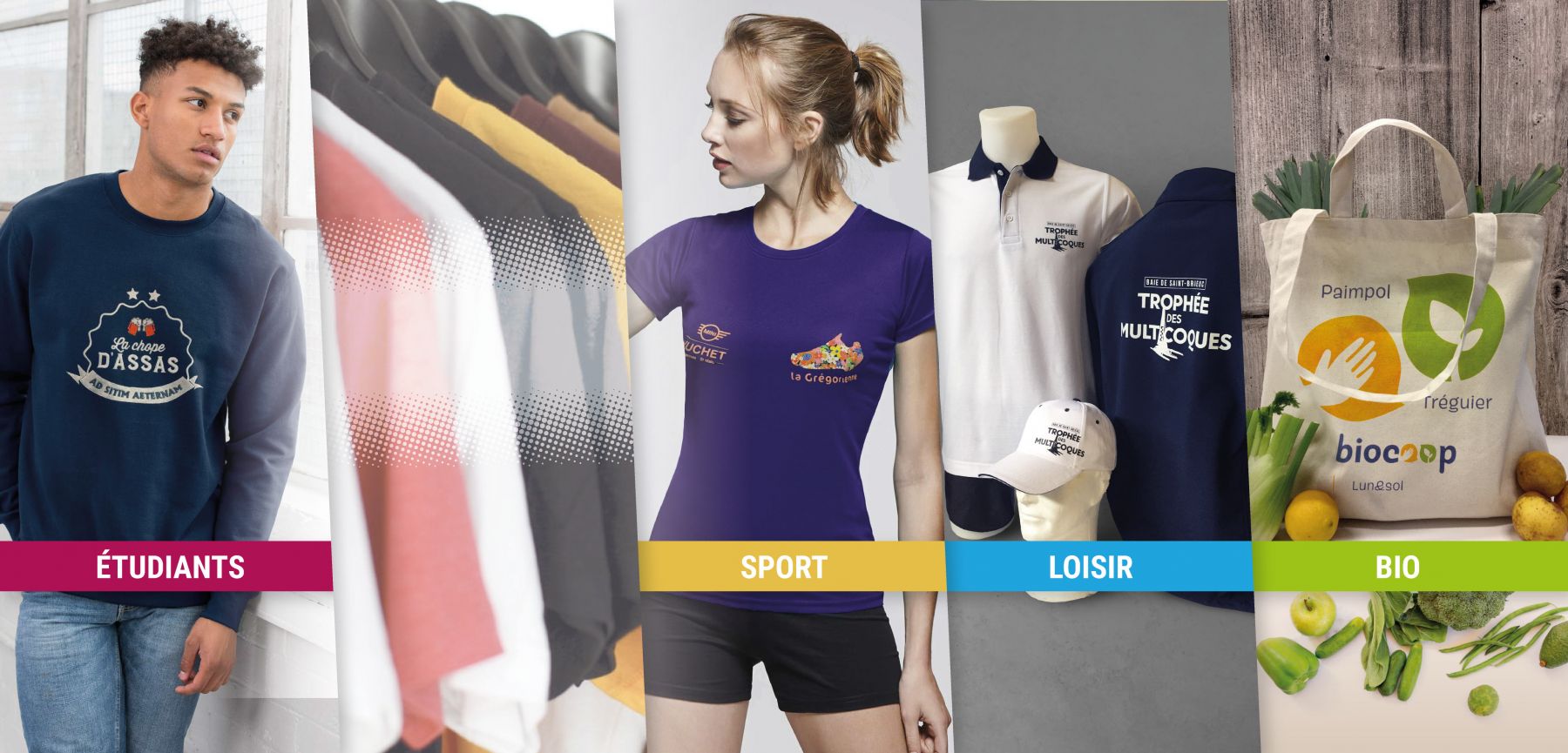 Vêtements à personnaliser: Sweats, T-shirts, Polos, Sacs bio